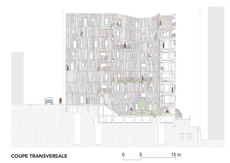 Se blottir entre les tours : immeuble mixte par Hiroyuki Ito à Tokyo