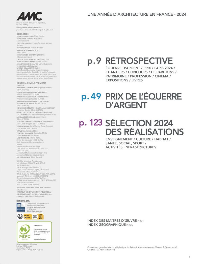 L'annuel 2024 d'AMC est paru