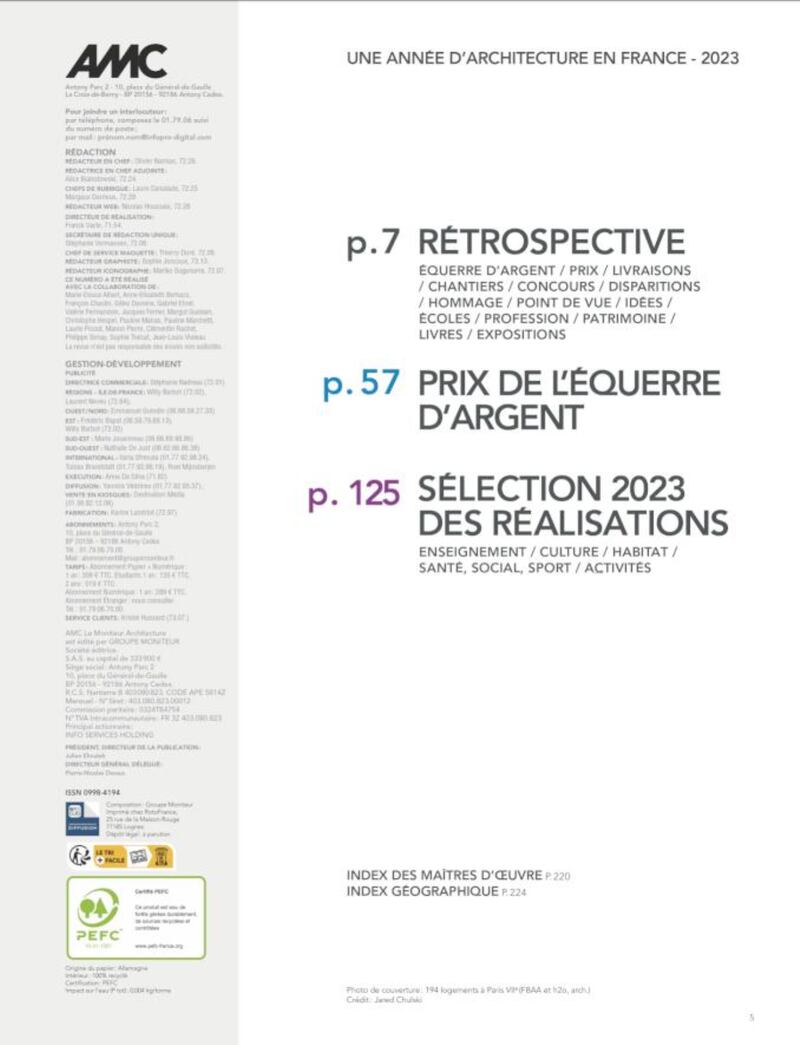 L'annuel 2023 d'AMC est paru