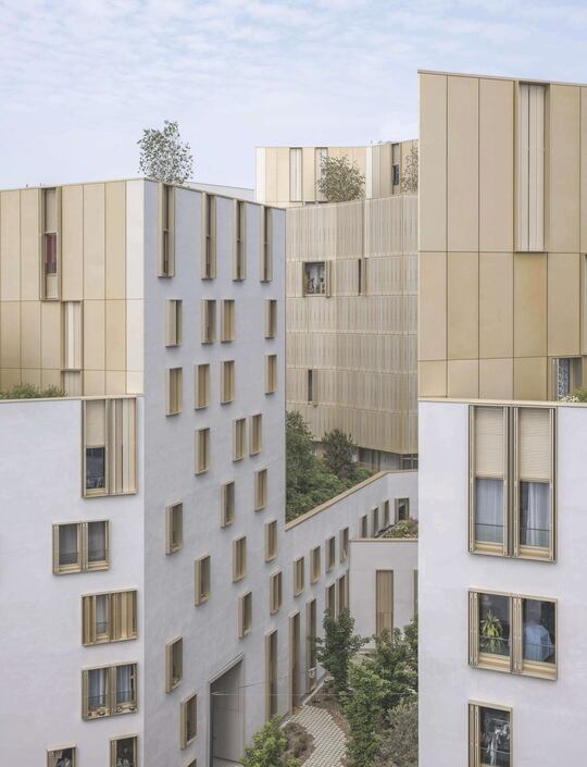 Façades actives : 115 logements sociaux et une école des métiers de la ...